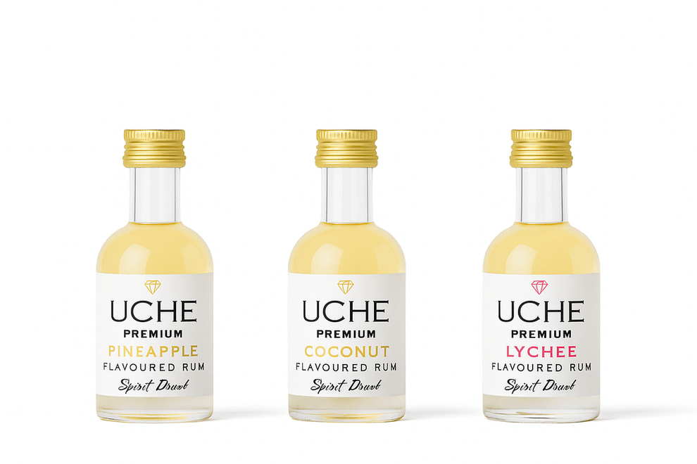 Miniature Uche Rum Gift Set 37.5% ABV – Uche Premium Flavoured Rum